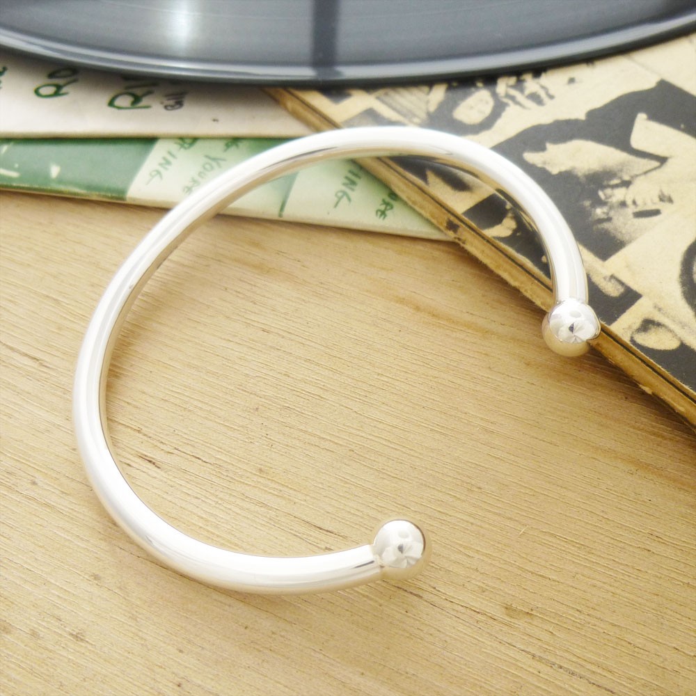 Mens Solid Sterling Silver Torque Bangle Handmade in the UK