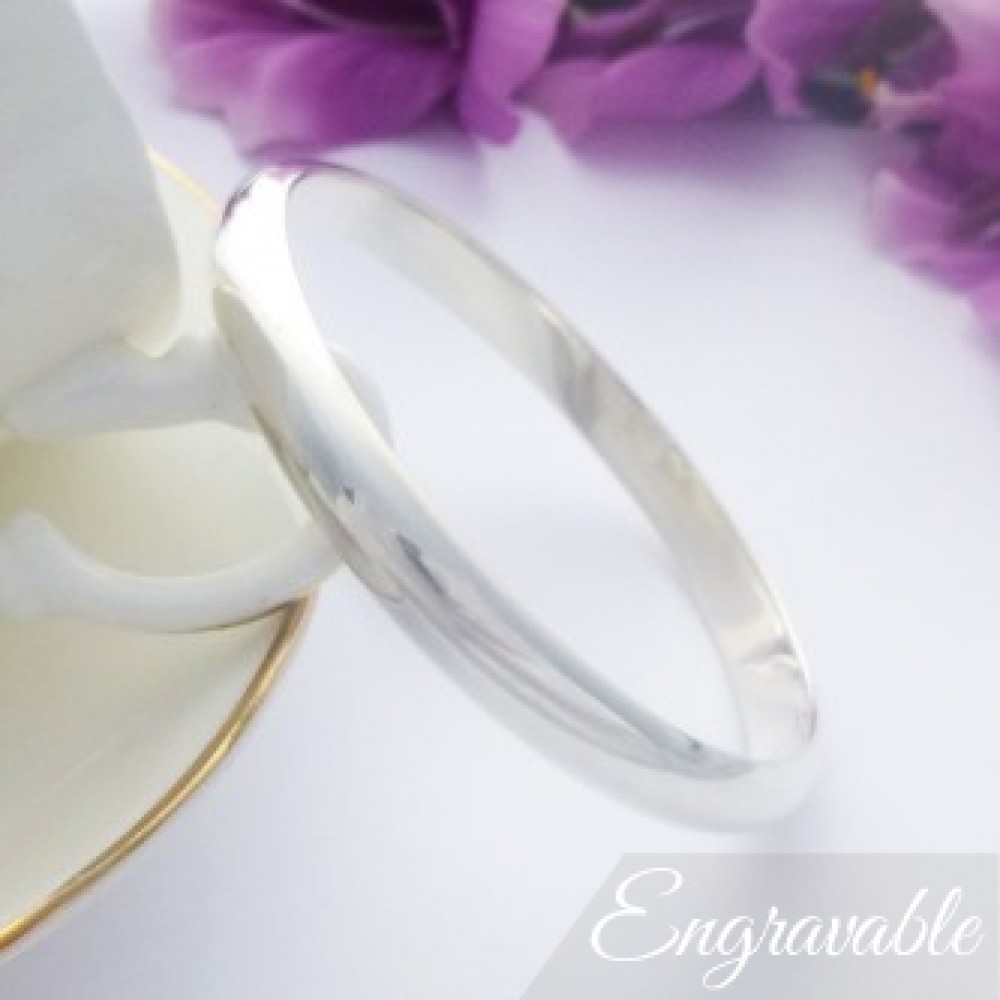 Arianna Extra Large Size Ladies Bangle Perfect for Engraving