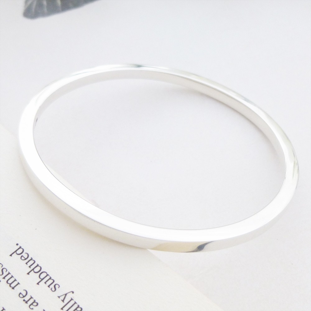 Antonia Extra Small Ladies Silver Bangle for Very Small Wrist Sizes